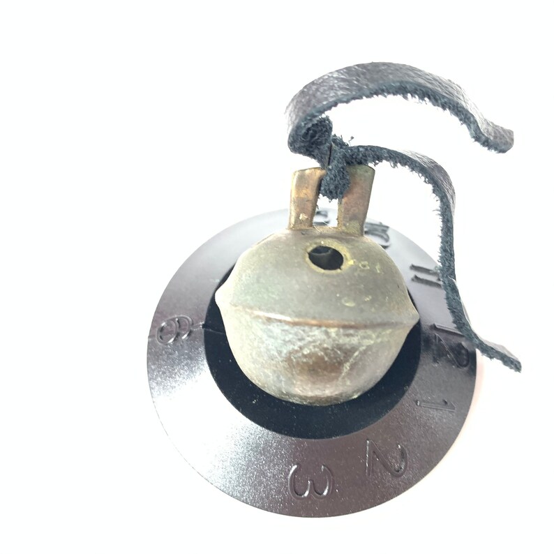 Authentic Brass Sleigh Bell on Leather Strap, Christmas Bell - Etsy