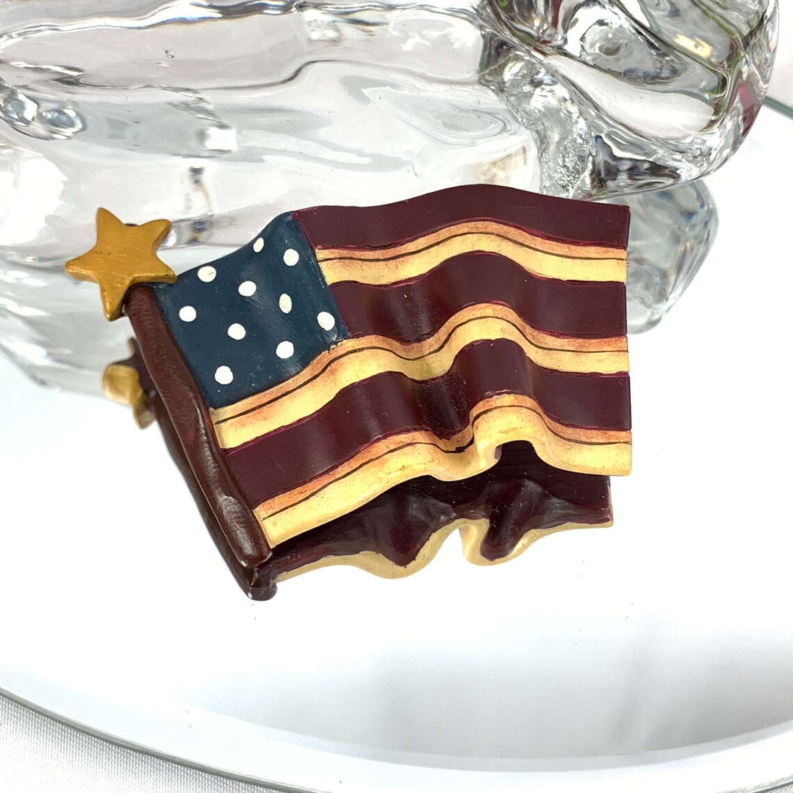 Flag Brooch Patriotic Fourth of July Pin American Pride Rare | Etsy