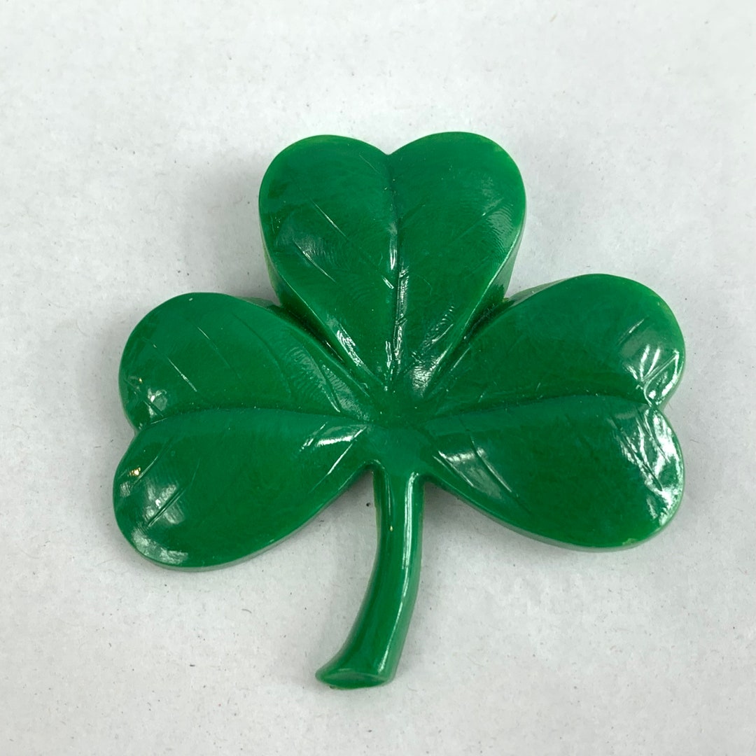Vintage Large Plastic Shamrock, St. Patricks Day Pin - Etsy