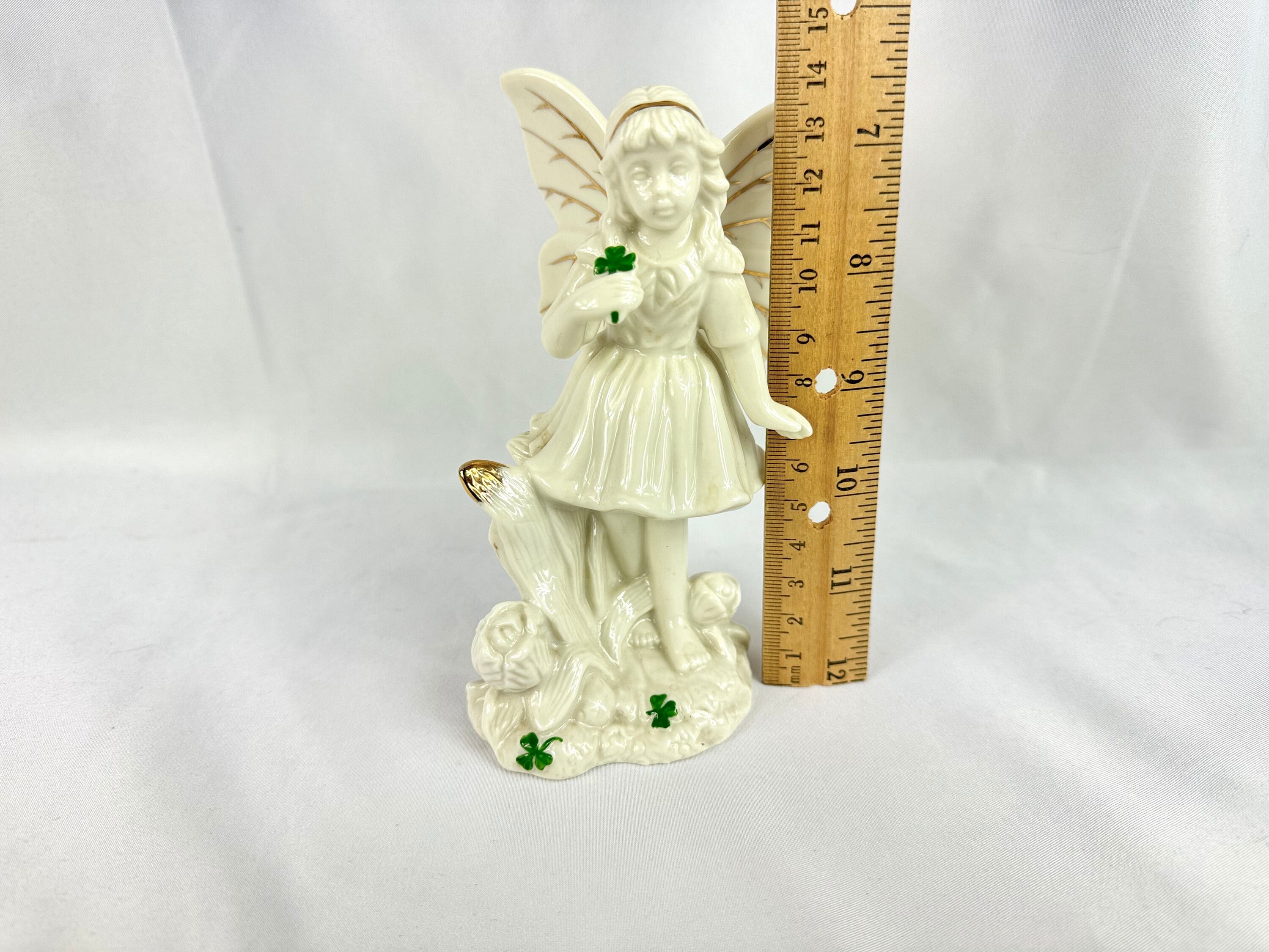 Distinctively Lefton Fairy Angel With Shamrocks, St. Patrick's Day ...