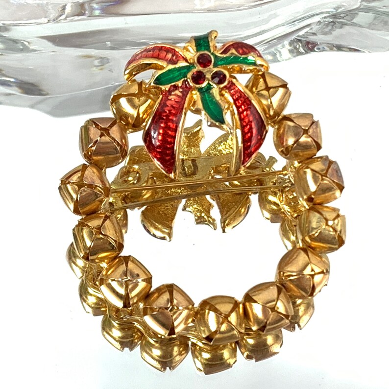 Christmas Sleigh Bell Brooch Christmas Bells Vintage Holiday - Etsy
