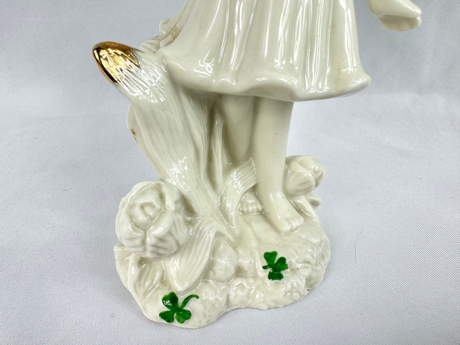 Distinctively Lefton Fairy Angel With Shamrocks, St. Patrick's Day ...