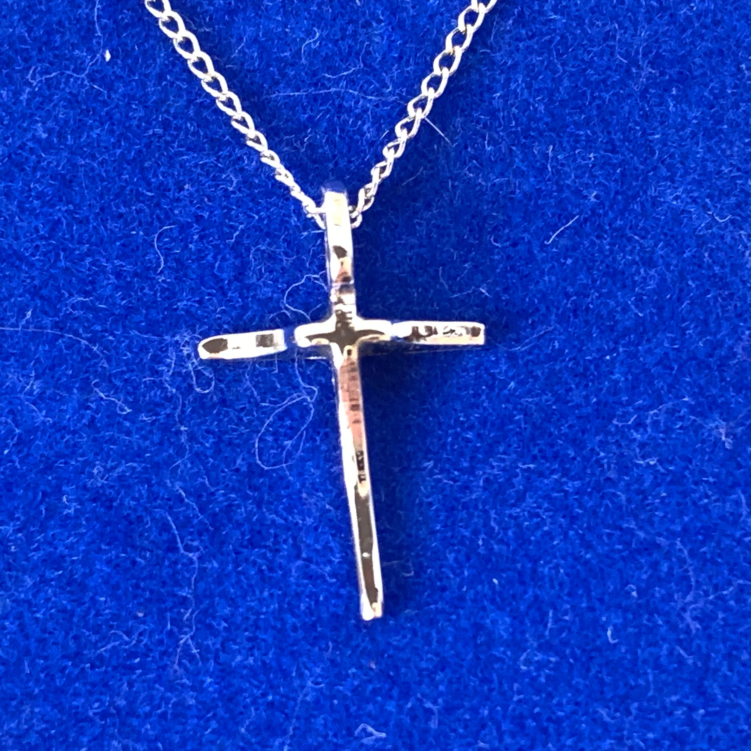 Vintage Christian Cross NOS Lumin Sterling Necklace - Etsy