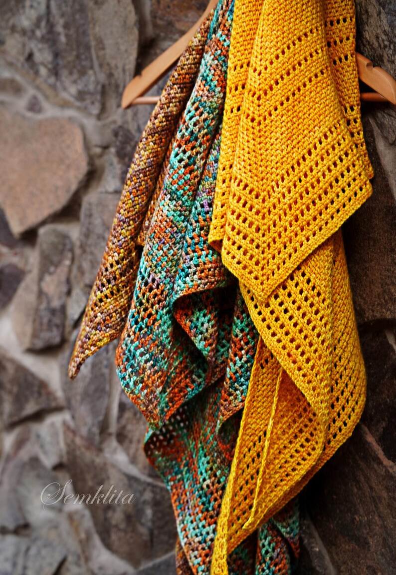 Crochet Shawl Pattern (PDF Download) - Etsy