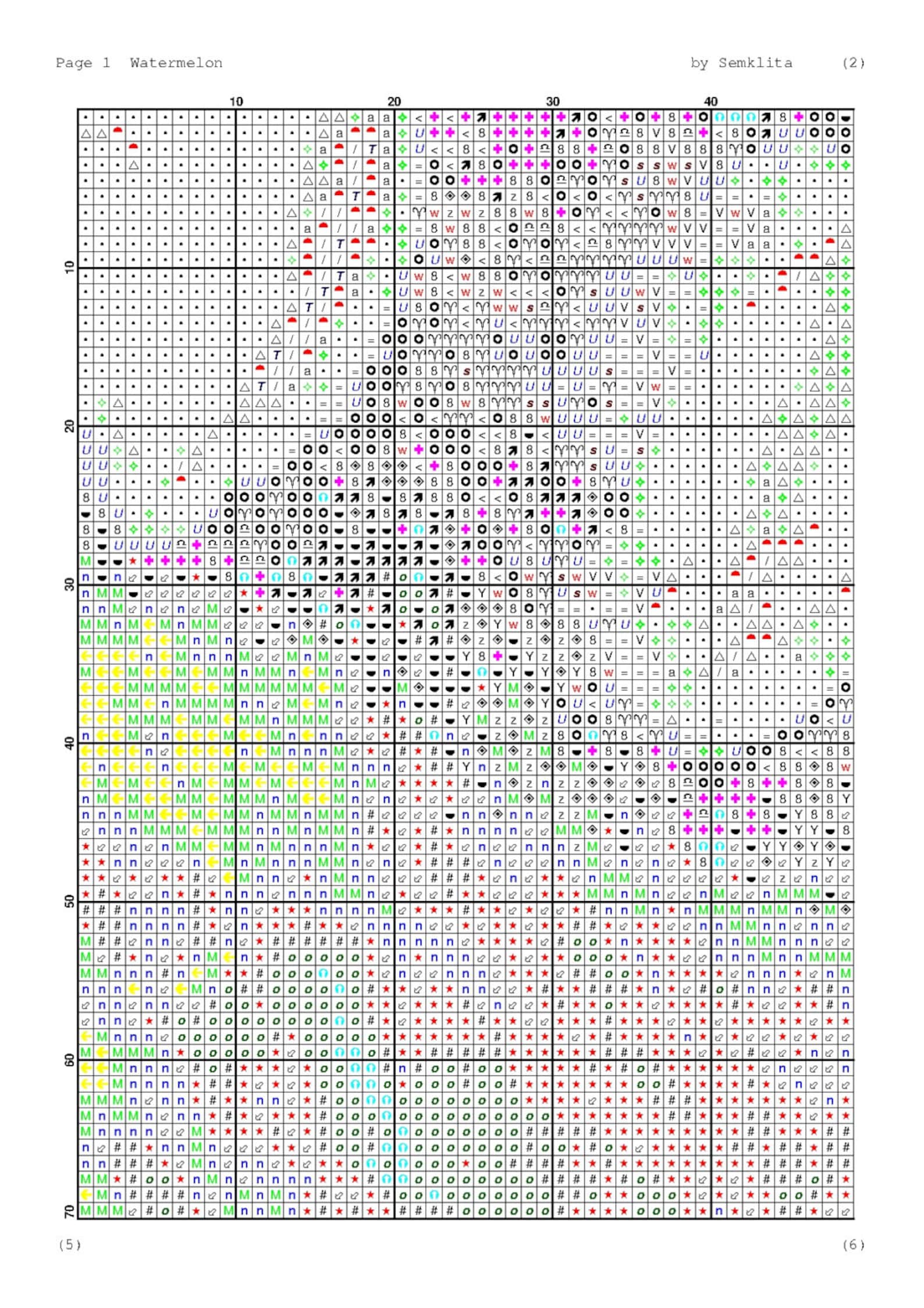 Cross Stitch Pattern Pdf Pattern Counted Cross Stitch Chart - Etsy