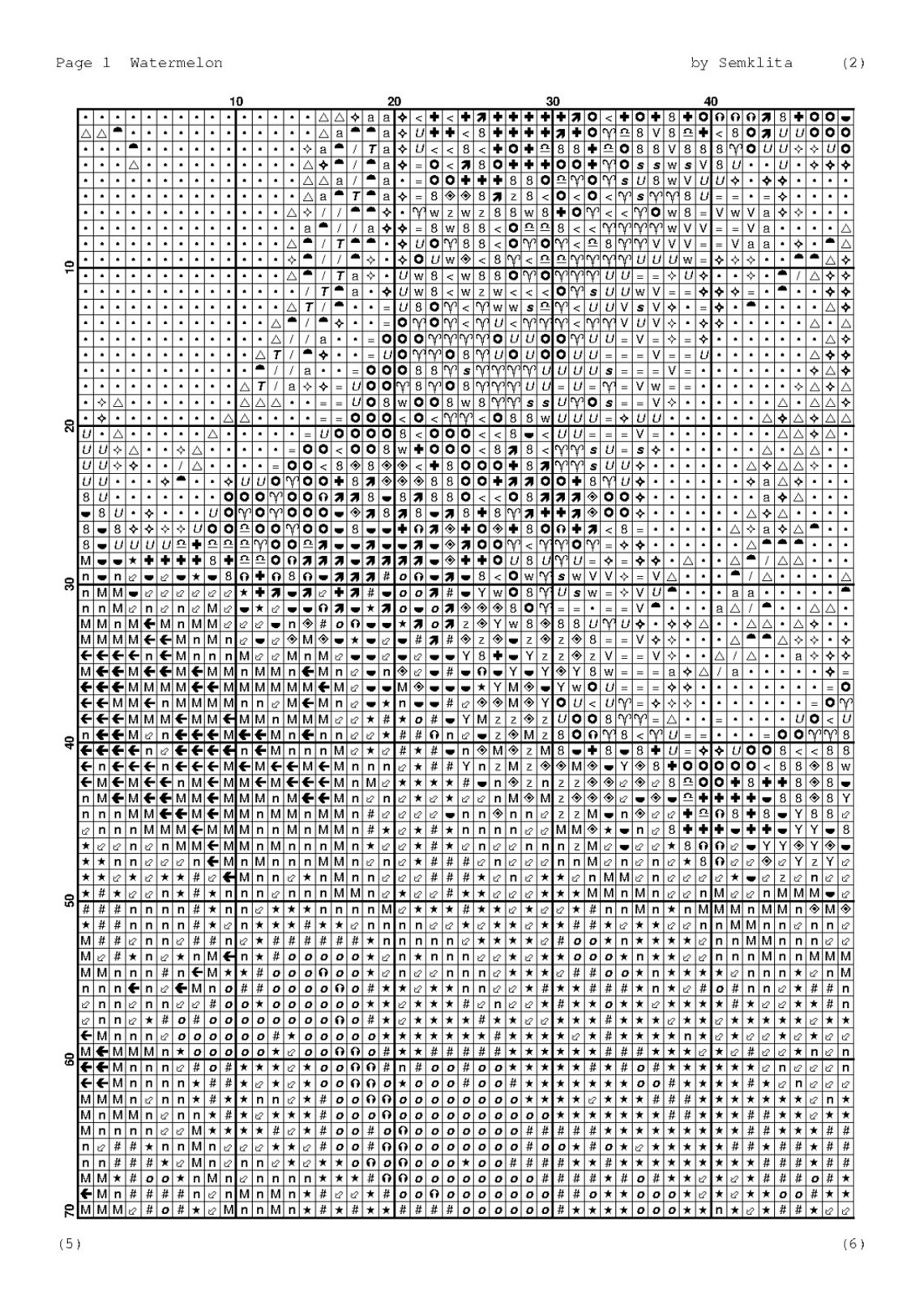 Cross Stitch Pattern Pdf Pattern Counted Cross Stitch Chart - Etsy