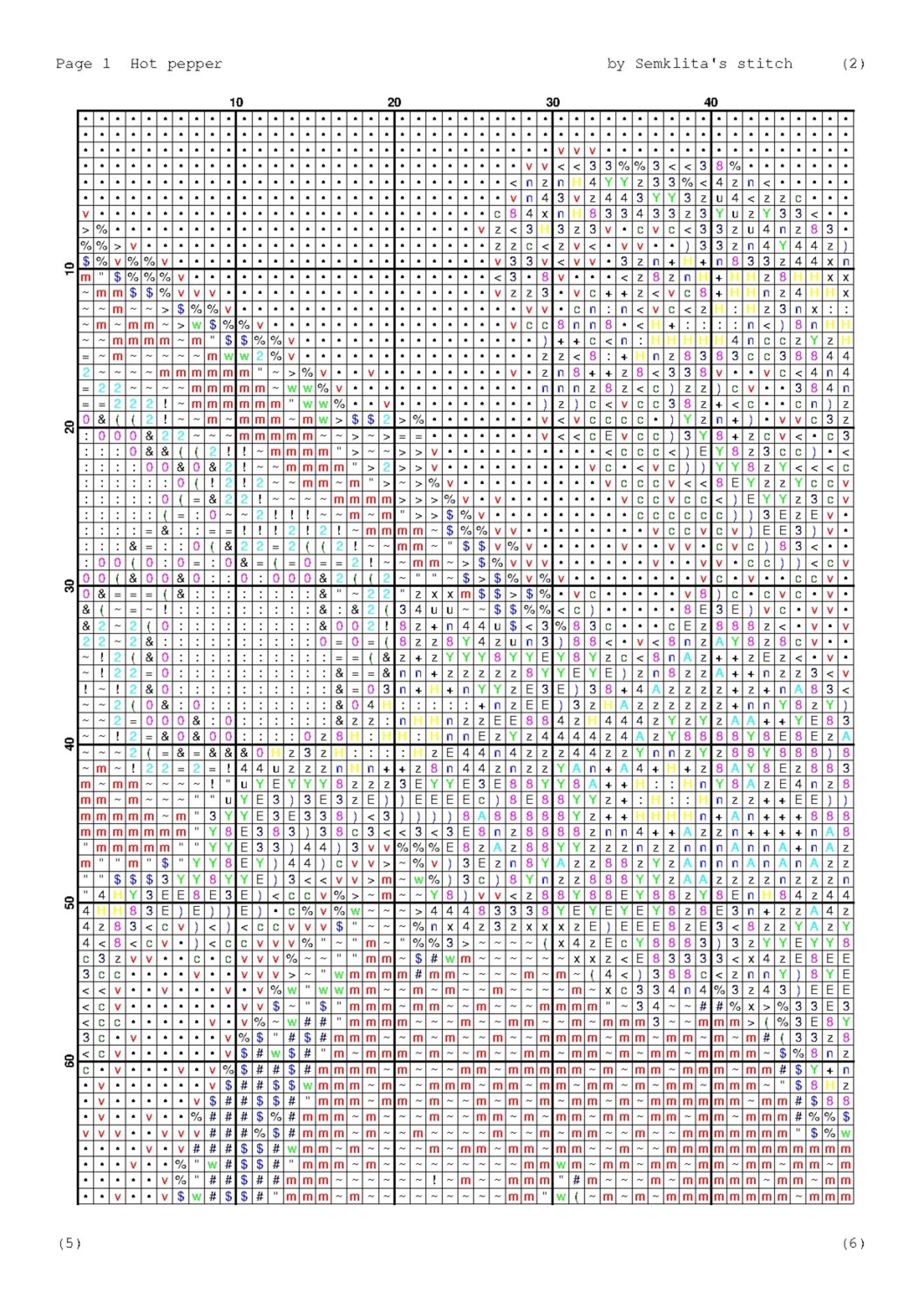 Cross Stitch Pattern, Pdf Pattern, Counted Cross Stitch Chart ...