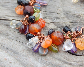 Labradorite bracelet beaded bracelet cluster bracelet | Etsy