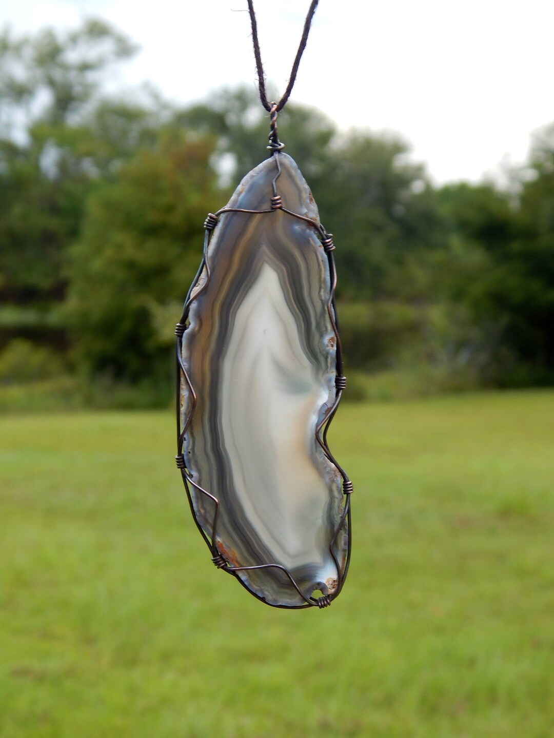 Agate Suncatcher, Agate Slice, Car Suncatcher, Unique Boho Gift ...