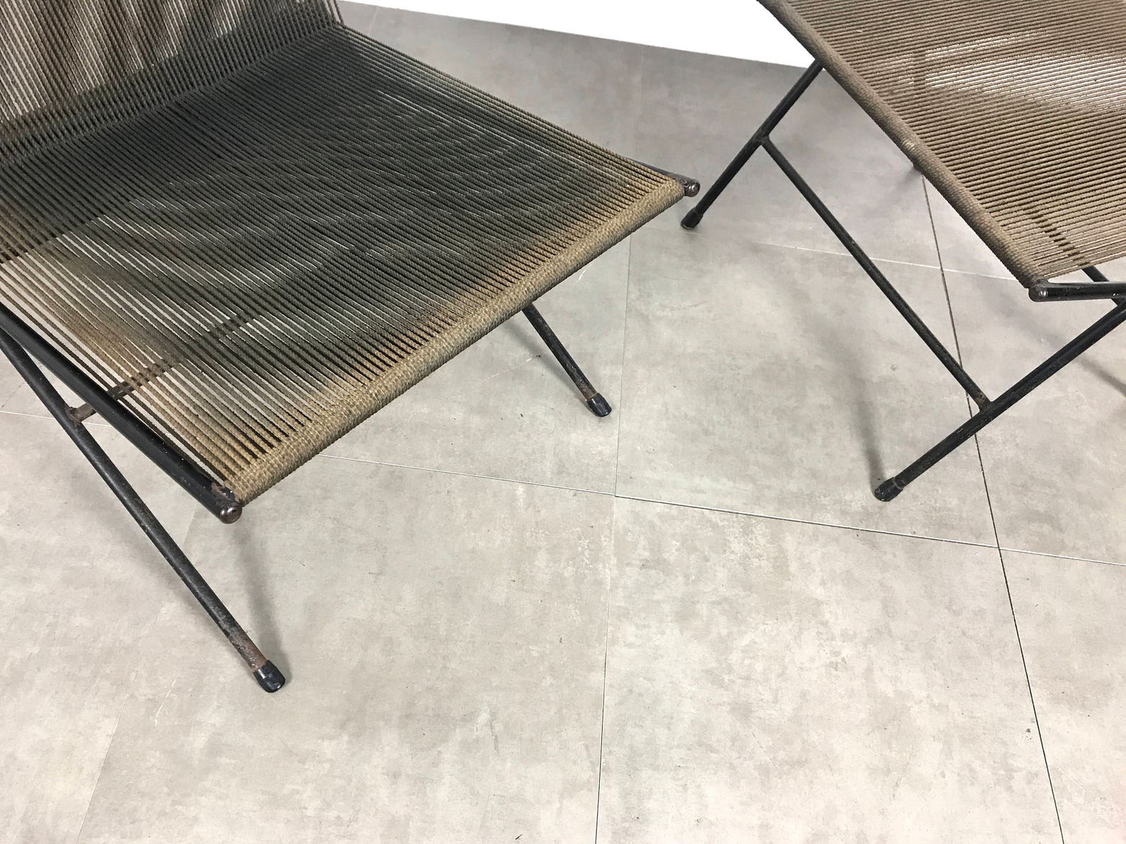 Allan Gould String Lounge Chair & Ottoman 1952 | Etsy