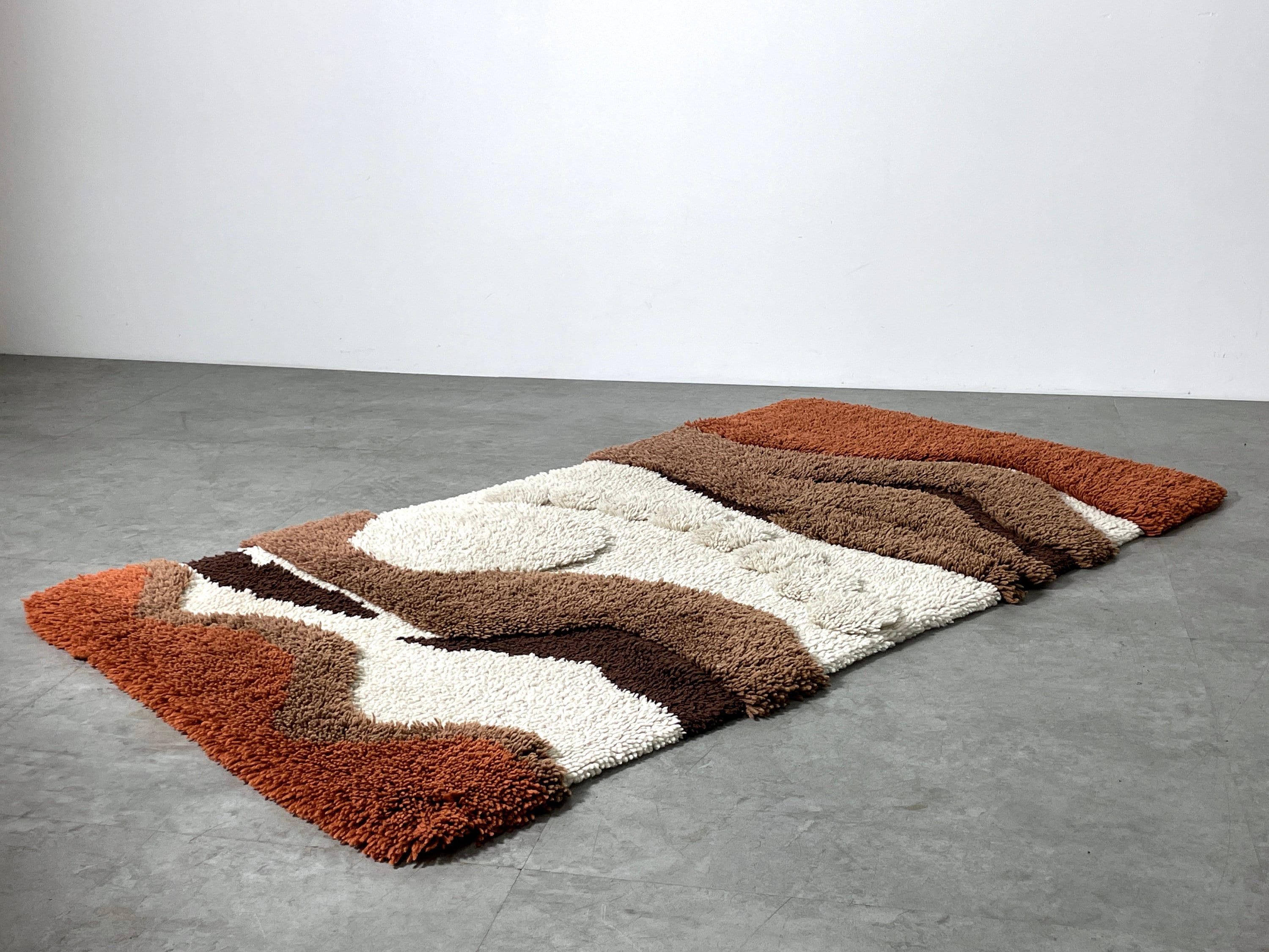 3x5 Vintage Abstract Op Art Accent Rug 1970s - Etsy