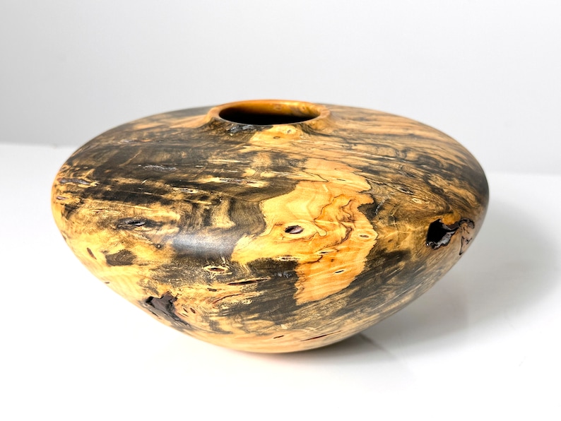 Vintage Signed Mike Mahoney Birdseye Maple Burl Turned Wood - Etsy