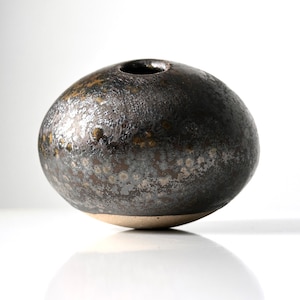 David Shaner Studio Pottery River Rock Vase Weed Pot Vessel 1990s ...