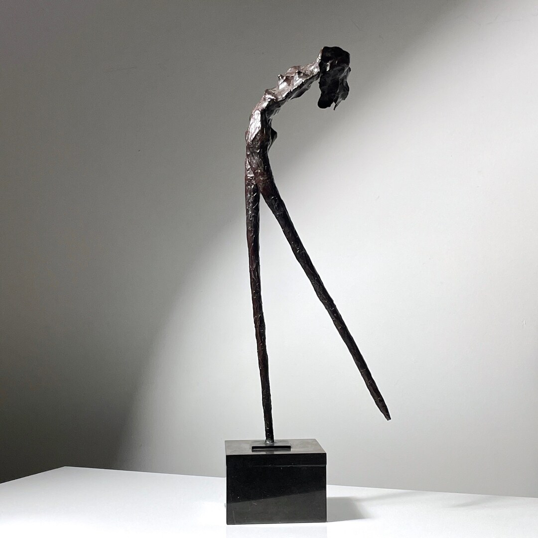 Tall Abstract Bronze Sculpture by Sanford Decker 1967 - Etsy