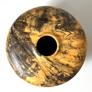 Vintage Signed Mike Mahoney Birdseye Maple Burl Turned Wood Vessel ...
