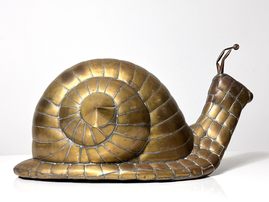 Vintage Sergio Bustamante Brass Snail Sculpture Mexico Mid Century Modern 1970s - Etsy