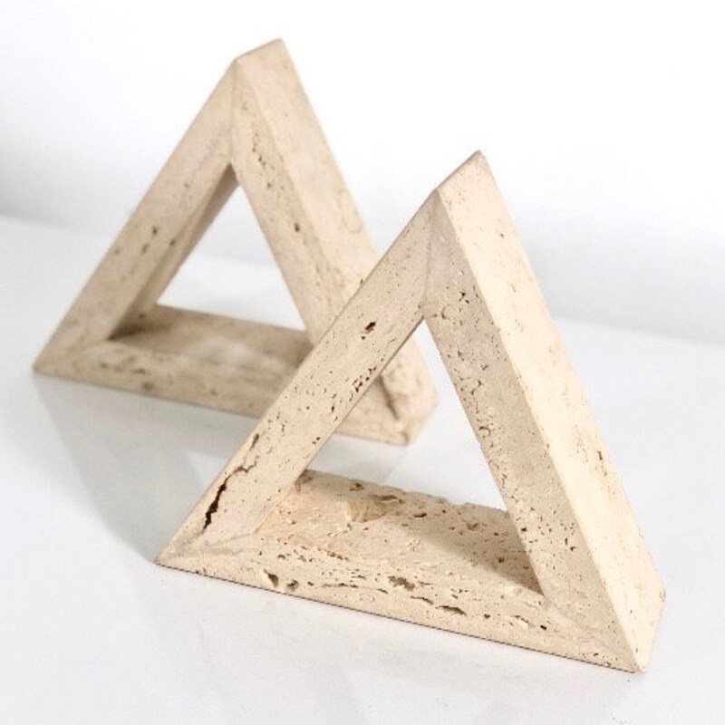 Triangle Bookend - Etsy