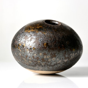 David Shaner Studio Pottery River Rock Vase Weed Pot Vessel 1990s ...