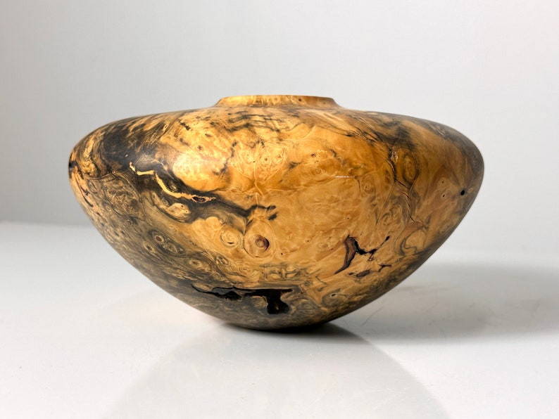 Vintage Signed Mike Mahoney Birdseye Maple Burl Turned Wood - Etsy