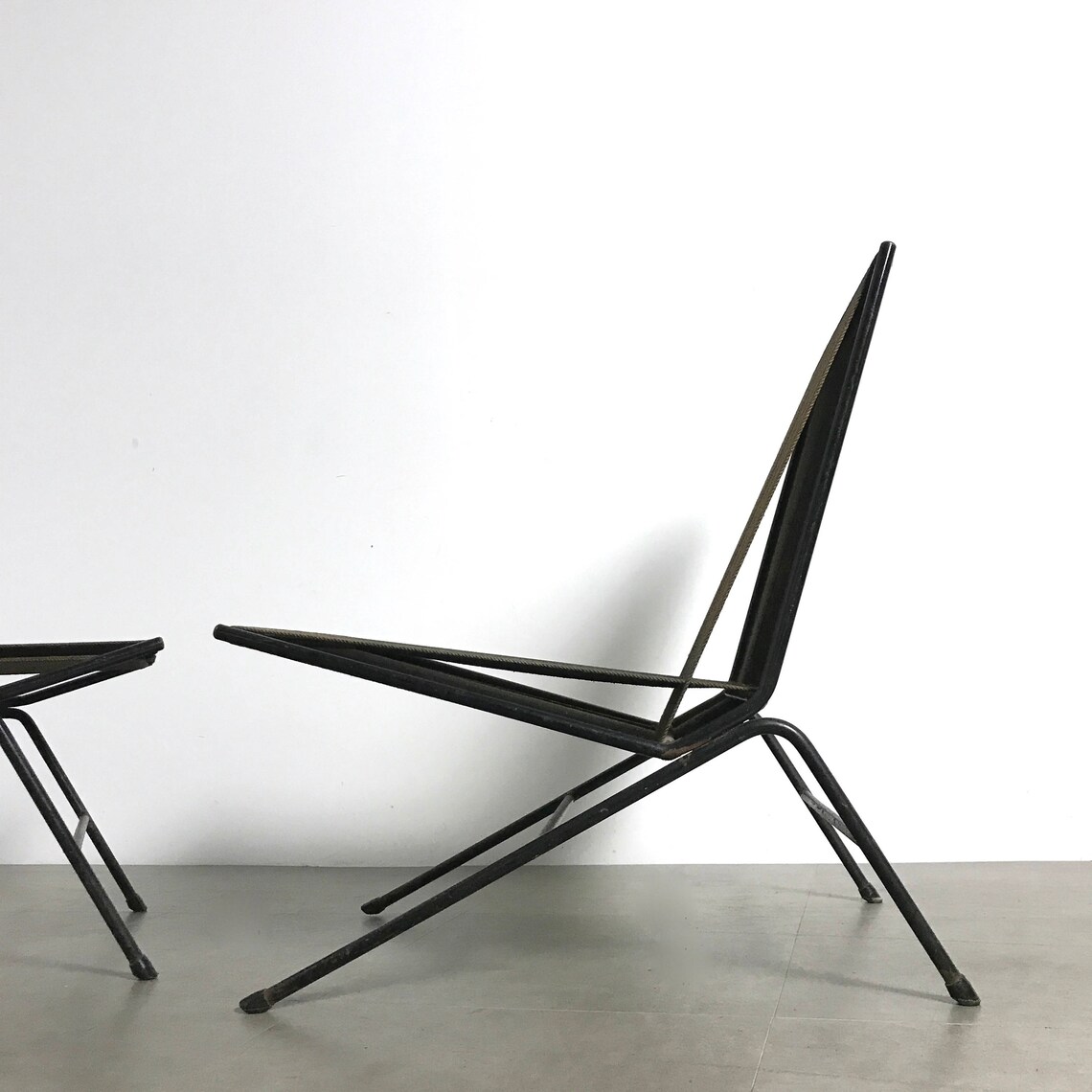 Allan Gould String Lounge Chair & Ottoman 1952 - Etsy