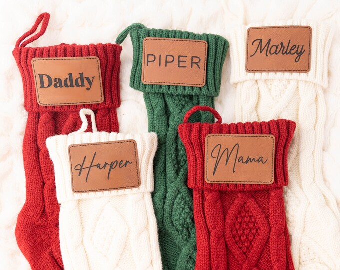 Personalized Christmas Stocking, Custom Family Stockings, Laser ...
