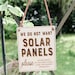 Solar Panel Sign SVG Laser Cut File: Funny Door Hanger - Etsy Canada
