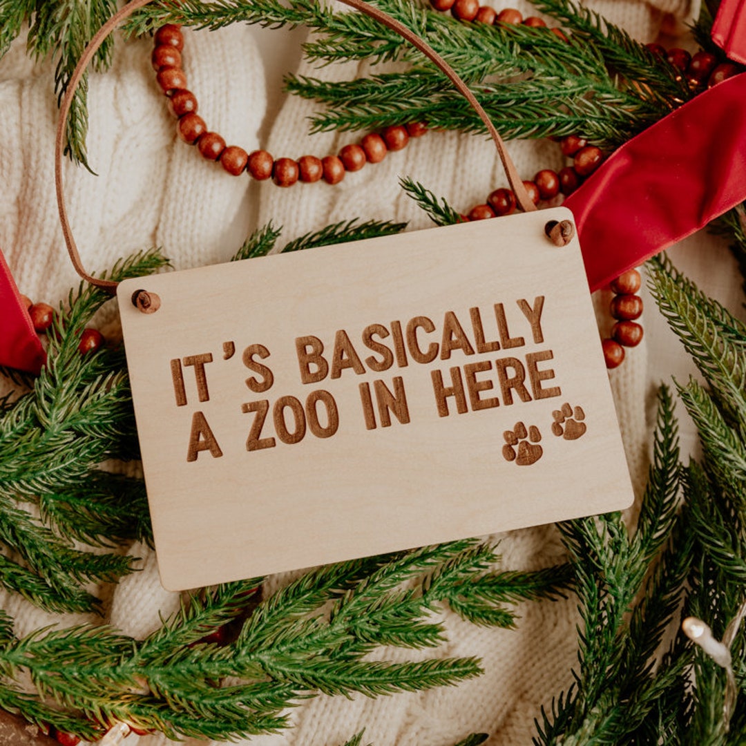 Zoo Door Sign Engraved Wooden Sign Welcome Decor Front - Etsy