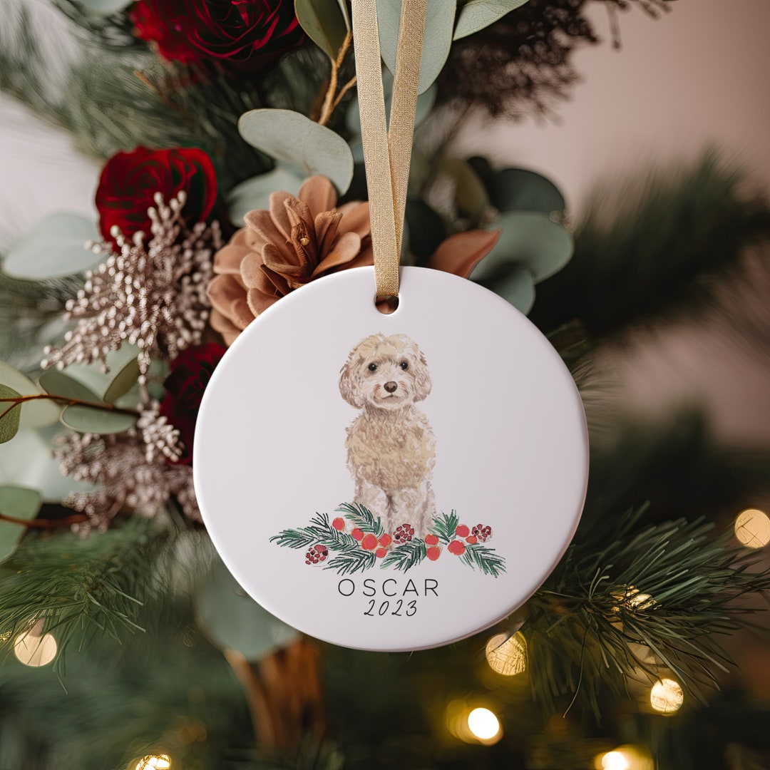 Light Colored Cockapoo Christmas Ornament, Cockapoo Christmas Gift ...