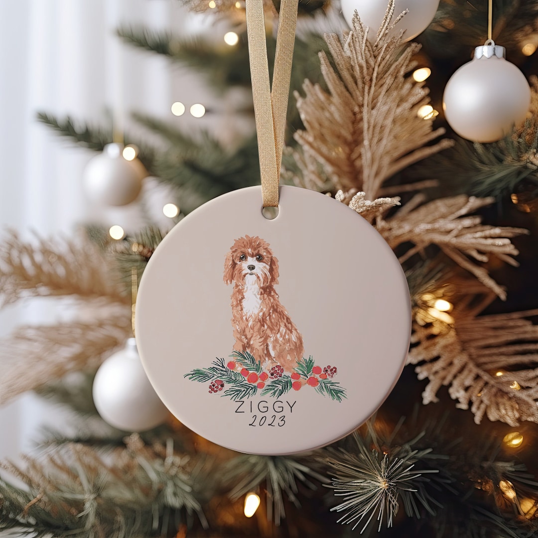 Cavapoo Christmas Ornament, Cavapoo Christmas Gift, Poodle, Dog ...