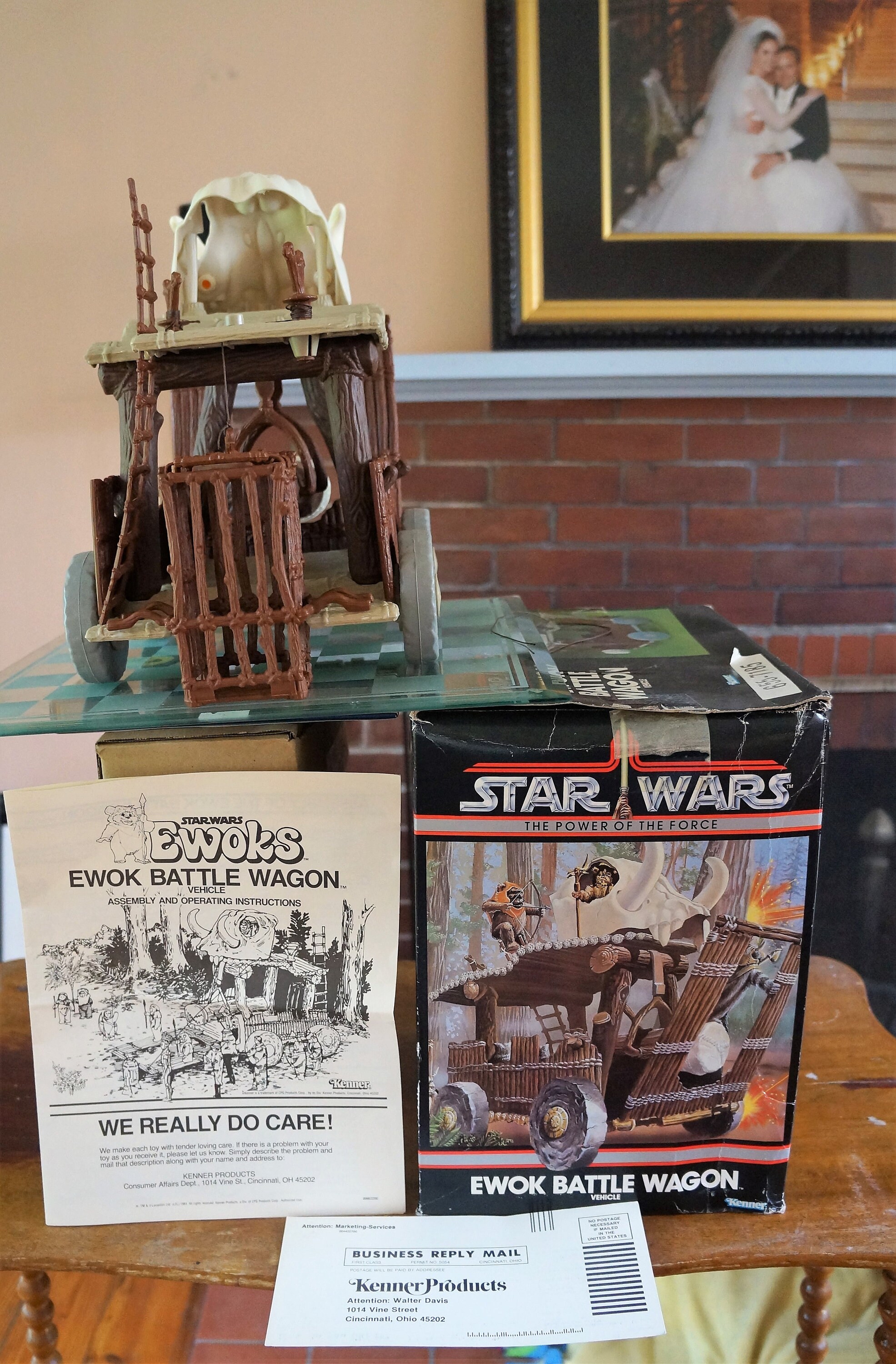 Mint in Box 1985 Ewok Battle Wagon Kenner Star Wars Power of The Force ...