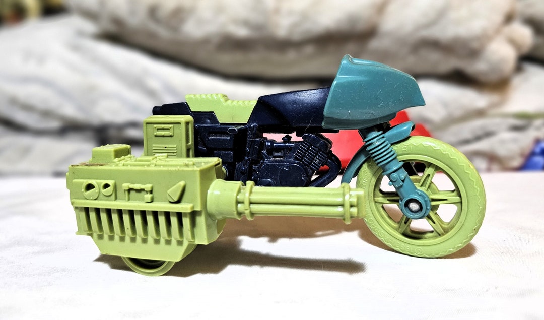 Vintage GI Joe Cobra Dreadnok Ground Assault Motorcycle and Sidecar Gun ...