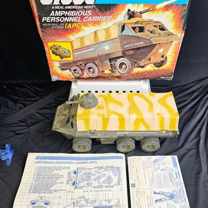 1983 GI Joe APC Complete and Mint in Box With Blueprints, Seat Belts ...