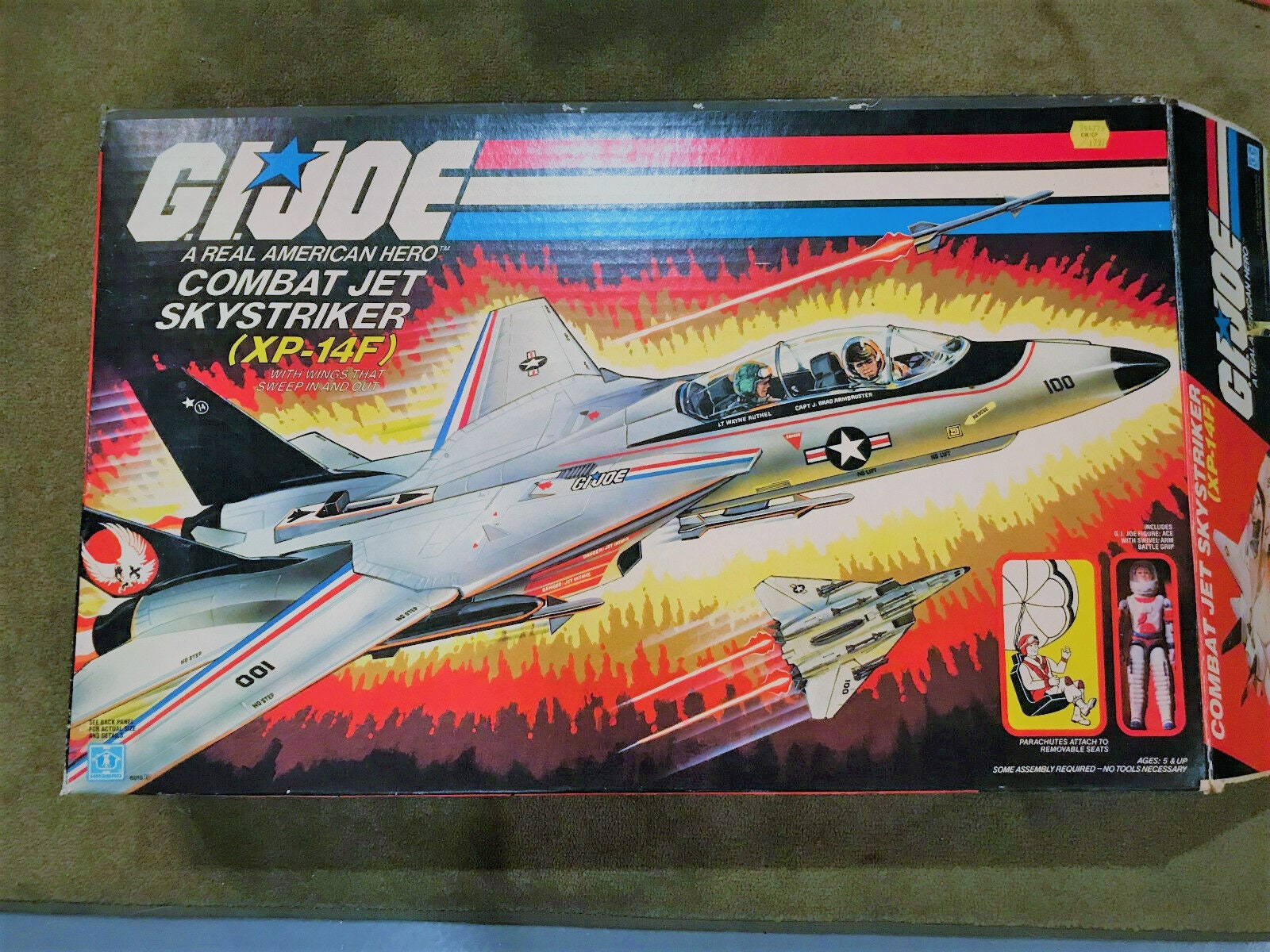 1983 Hasbro GI Joe Skystriker Complete With ACE, Sealed Blueprints ...