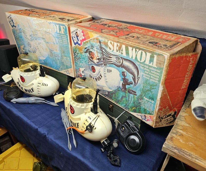 Vintage 1970s Hasbro GI Joe Adventure Team Fantastic Sea Wolf in ...