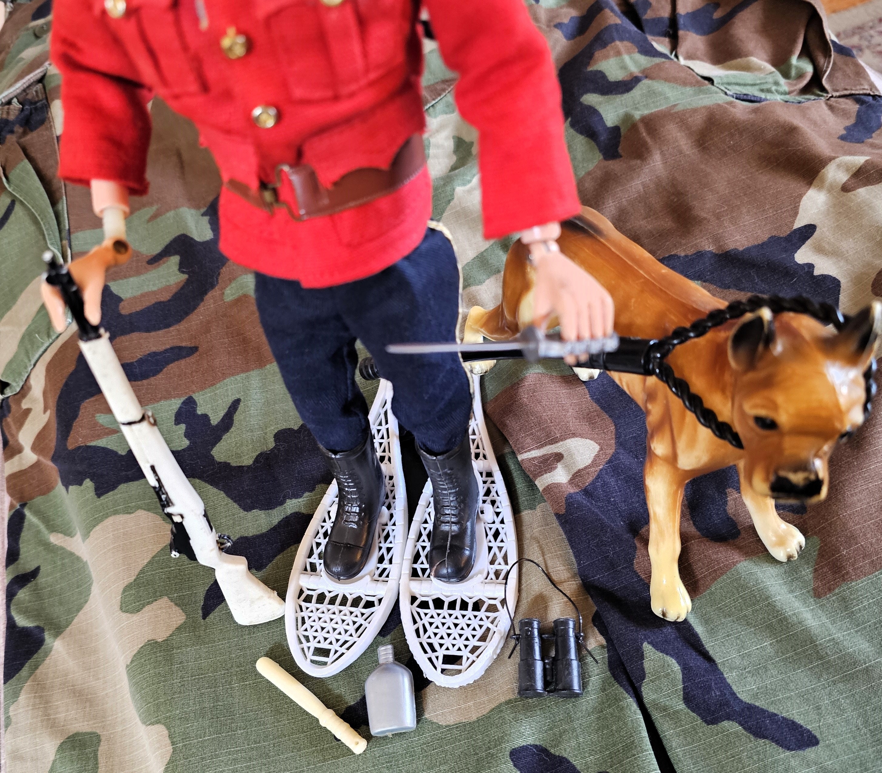 Vintage GI Joe Canadian Mountie Simpsons-Sears Gift Set With Vintage GI Joe Canadian Mountie Simpsons-Sears Gift Set With