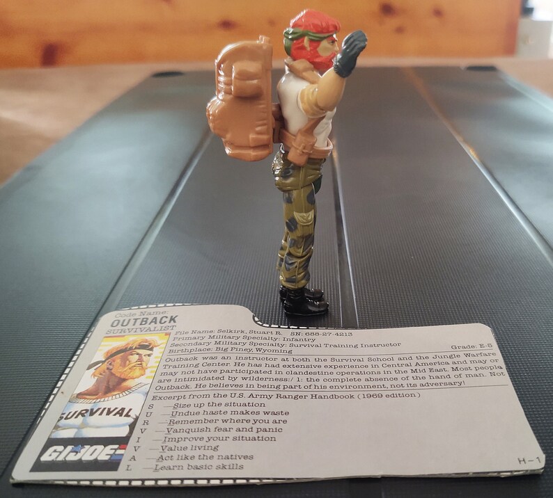 1987 Hasbro GI Joe Outback With File Card Web LBE Alice Pack - Etsy