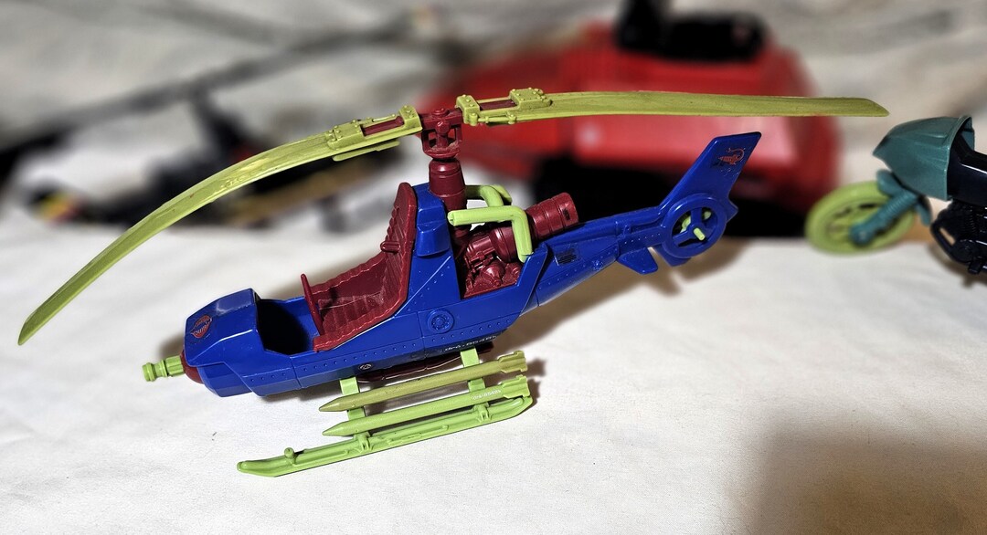 Vintage GI Joe Cobra Dreadnok Air Assault Gyrocopter 1986, COMPLETE ...