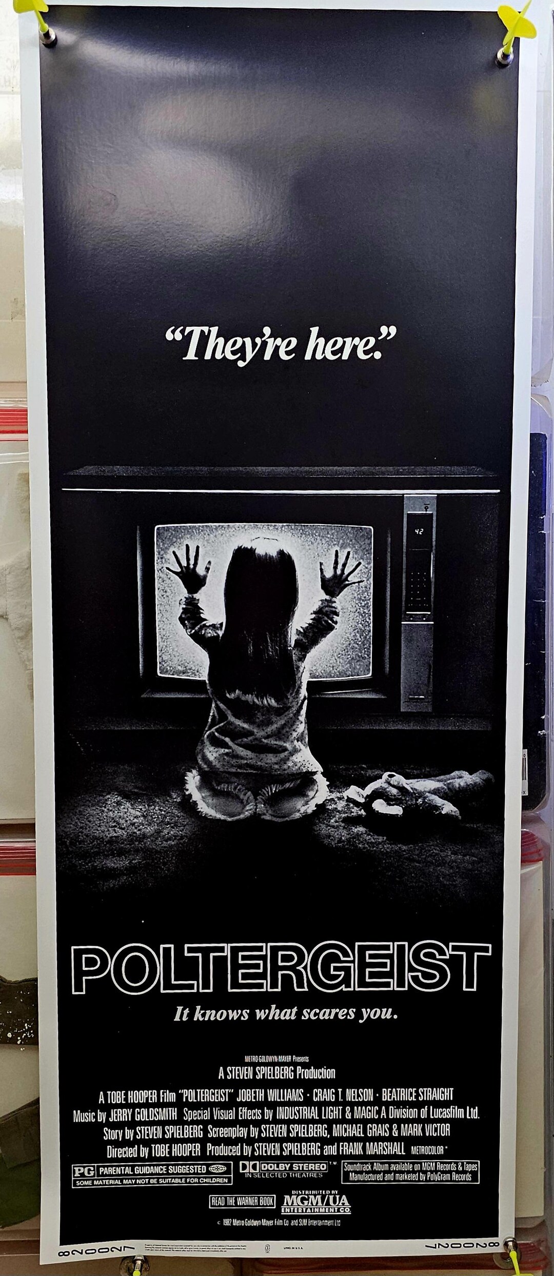 Poltergeist Original Insert Movie Poster 14"x36" - Etsy