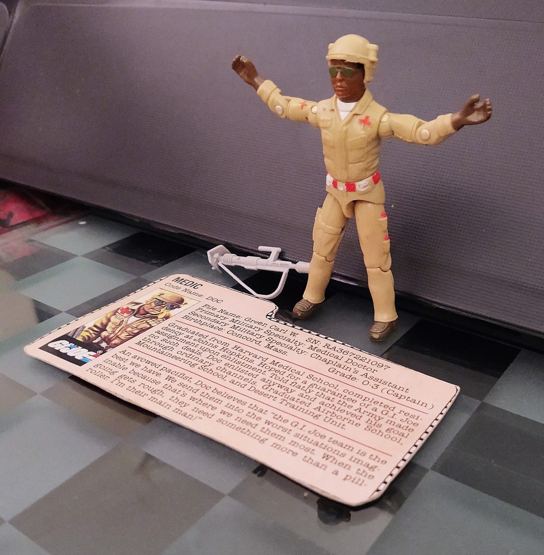 1983 Hasbro GI Joe Doc With Helmet File Card and Accessory - Etsy