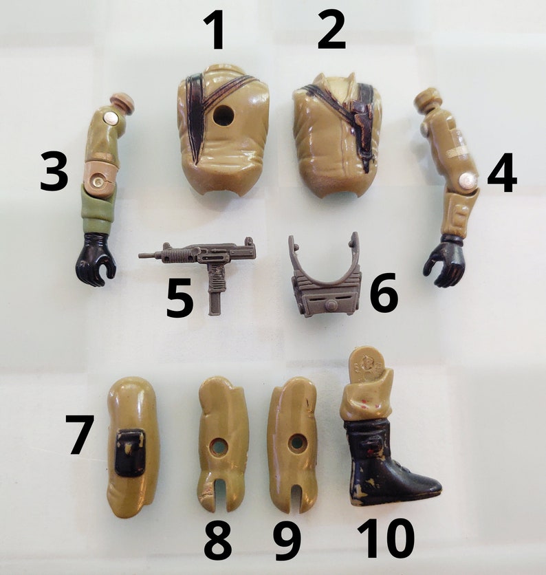 Hasbro GI Joe ARAH 1983 Swivel Arm Steeler Action Figure Body Parts - Etsy