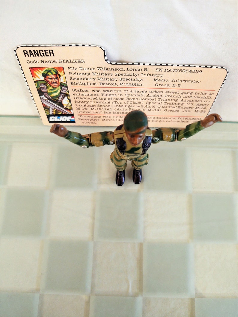 1983 Hasbro GI Joe Stalker ARAH With File Card | Etsy