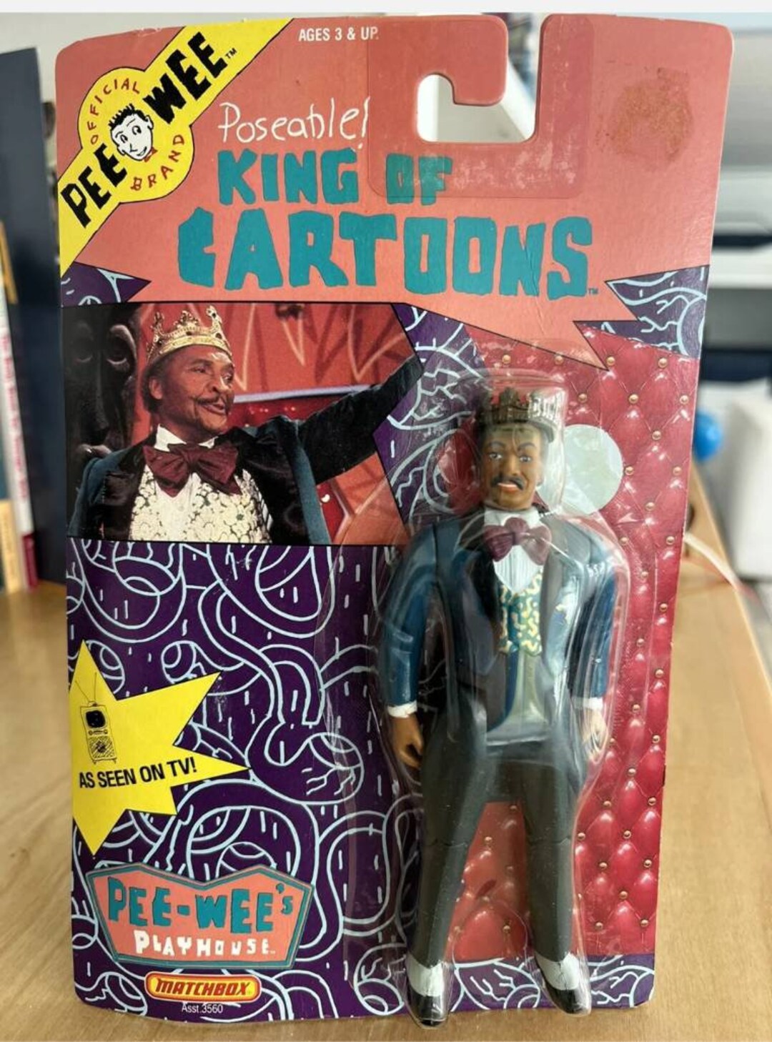 Pee-wee Poseable King of Cartoons Matchbox 1988 New in Package - Etsy