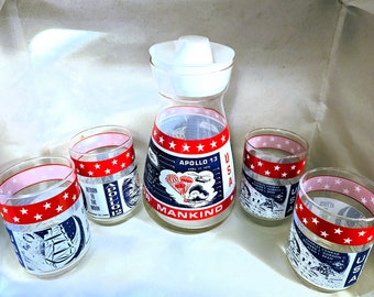 Apollo 12 Collectors Glasses set of 4 - Etsy