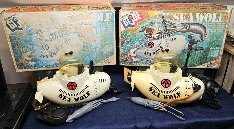 Vintage 1970s Hasbro GI Joe Adventure Team Fantastic Sea Wolf in ...