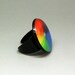 Rainbow Ring, COLORWHEEL, Colorful Ring, Art Ring, Statement Ring ...