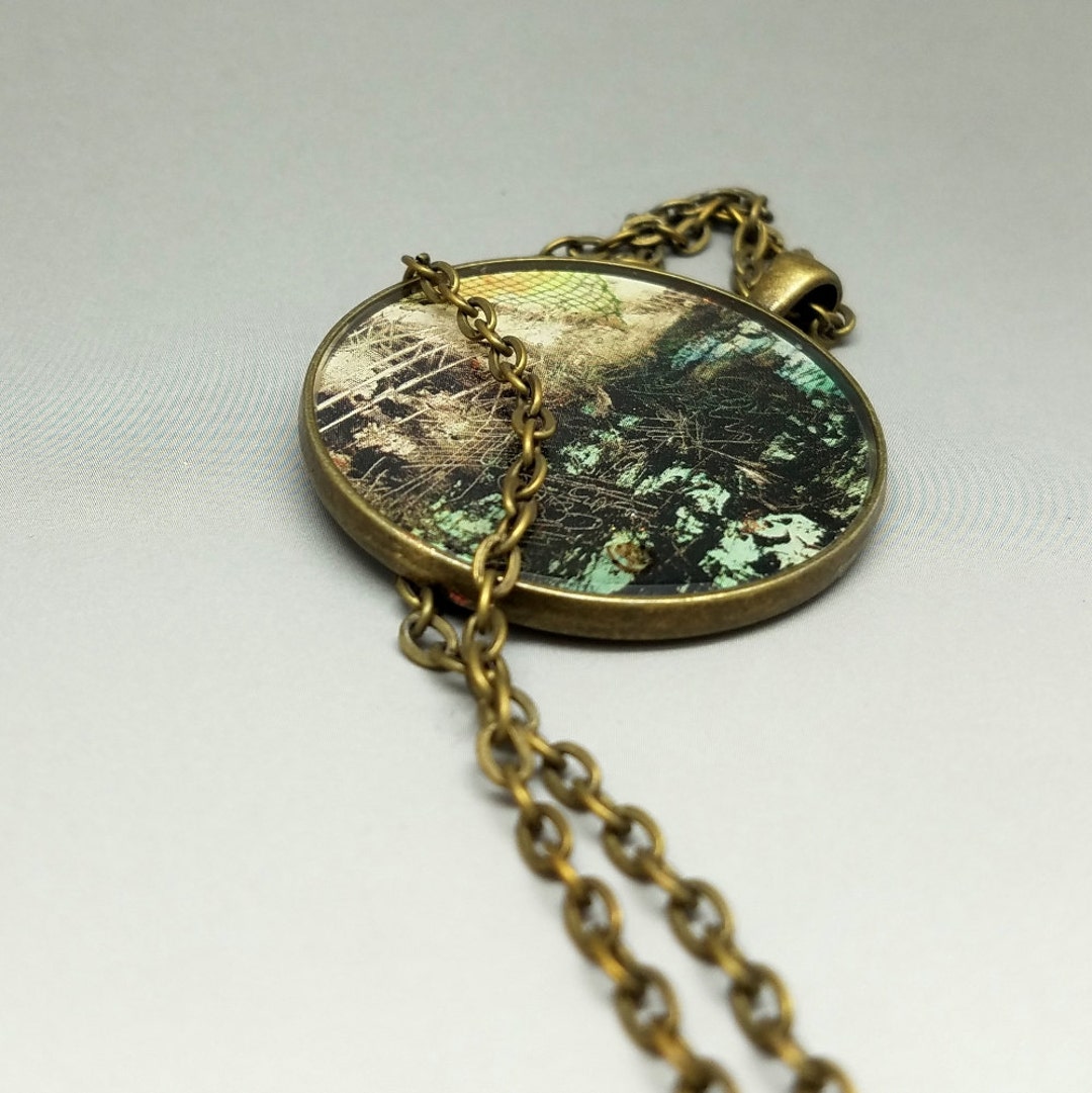 Unique Abstract Art Necklace for Women, Resin Jewelry, Pendant Necklace ...