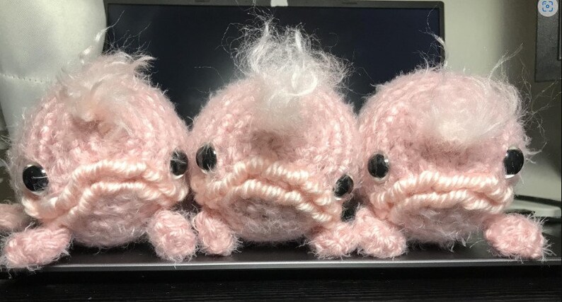 Chaunacops - Deep Sea Angler Fish Hand Crocheted Amigurumi - Etsy