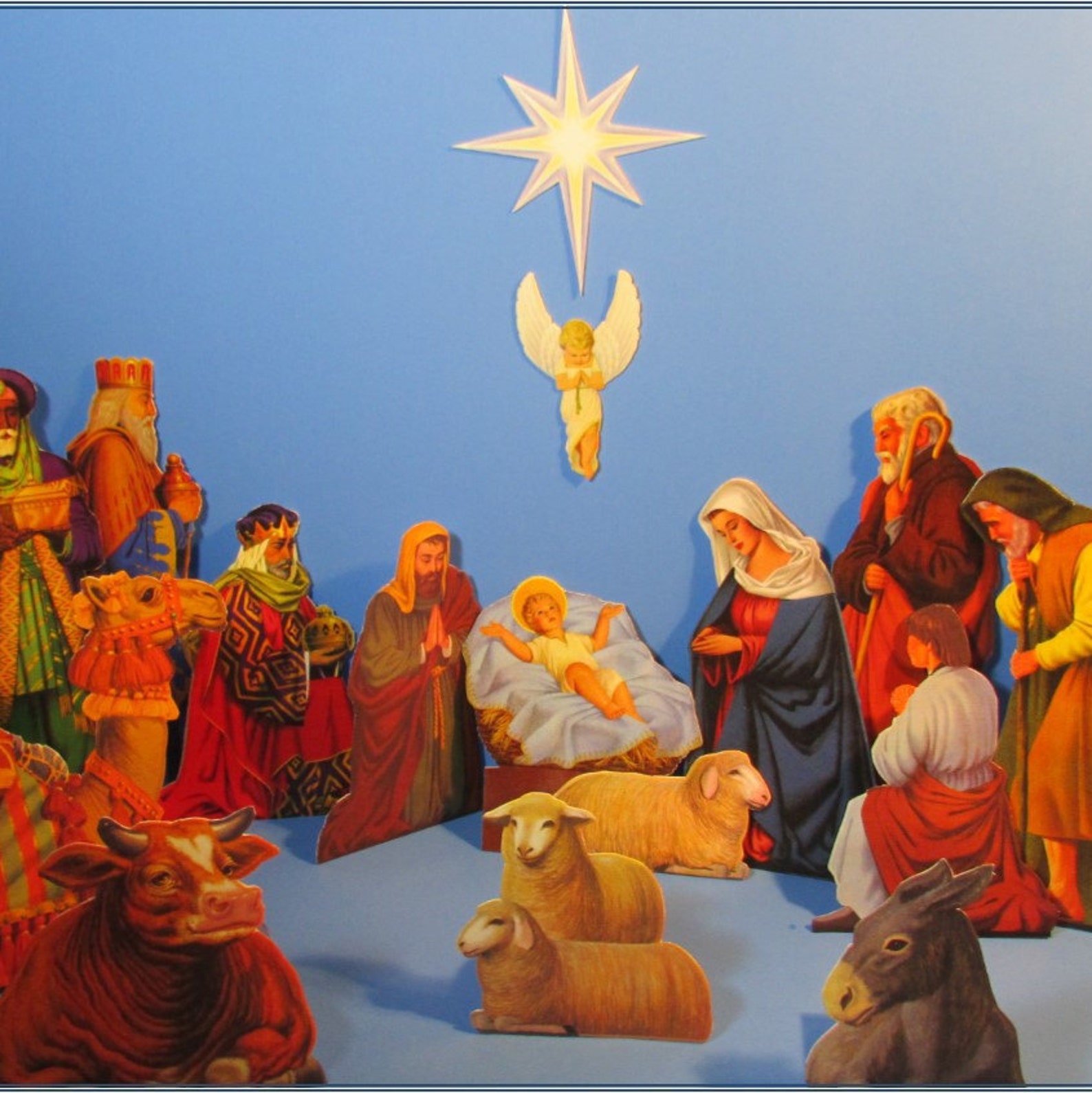 Mary Figure – DIY Outdoor Nativity Scene, Mid-century Reproduction ...