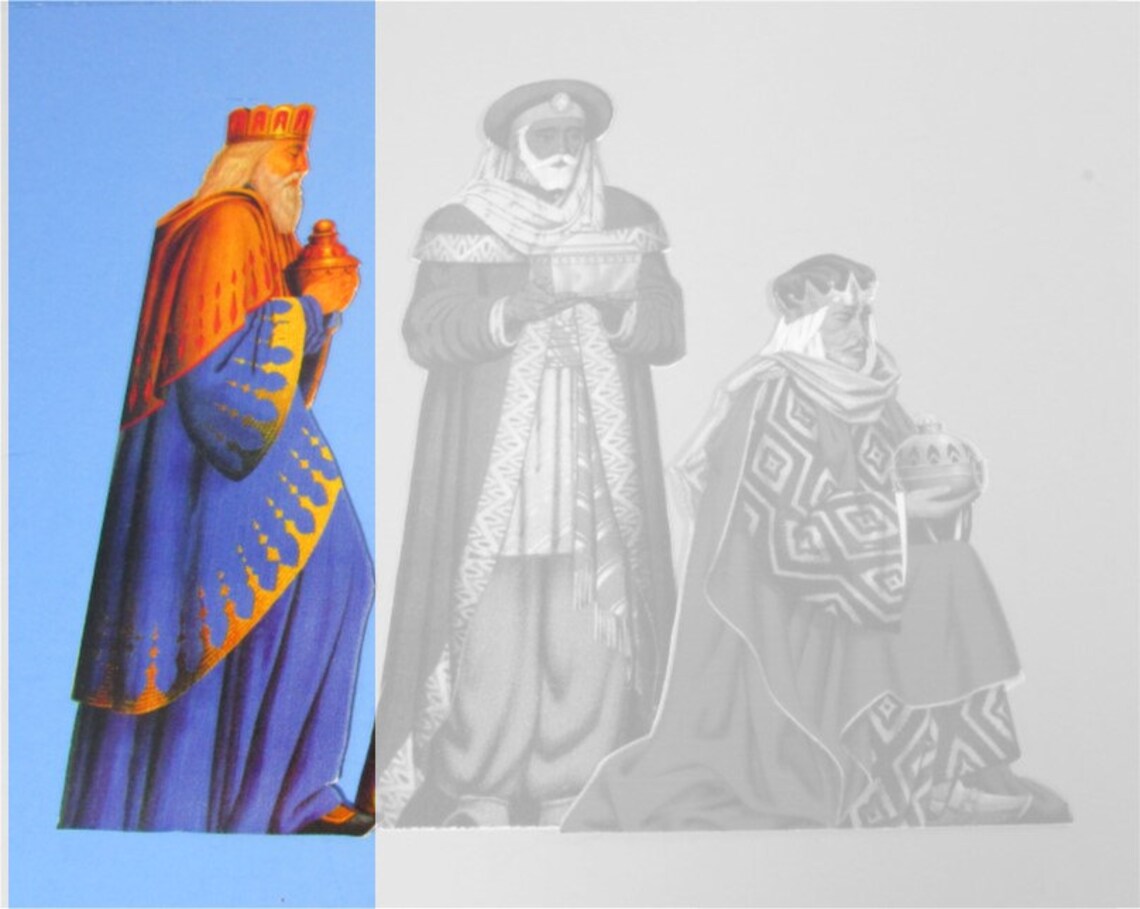 Blue Robe Wiseman - Individual Figure for DIY Full Size 16pc Outdoor ...