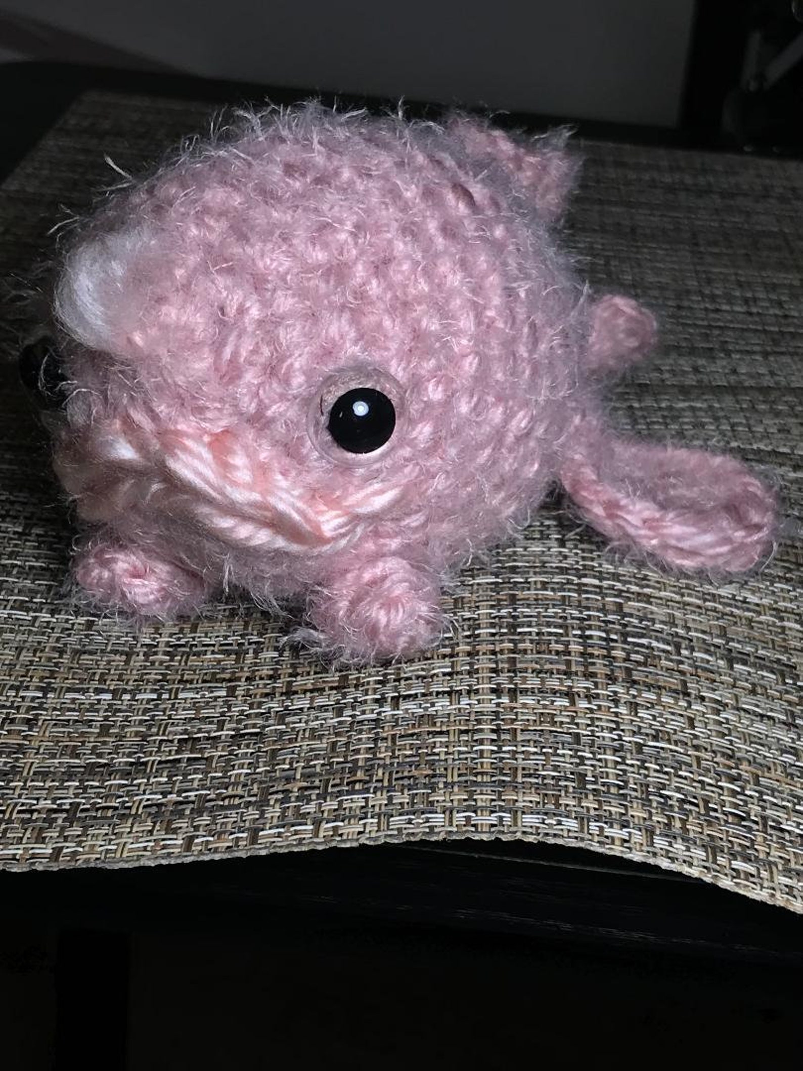 Chaunacops - Deep Sea Angler Fish Hand Crocheted Amigurumi - Etsy